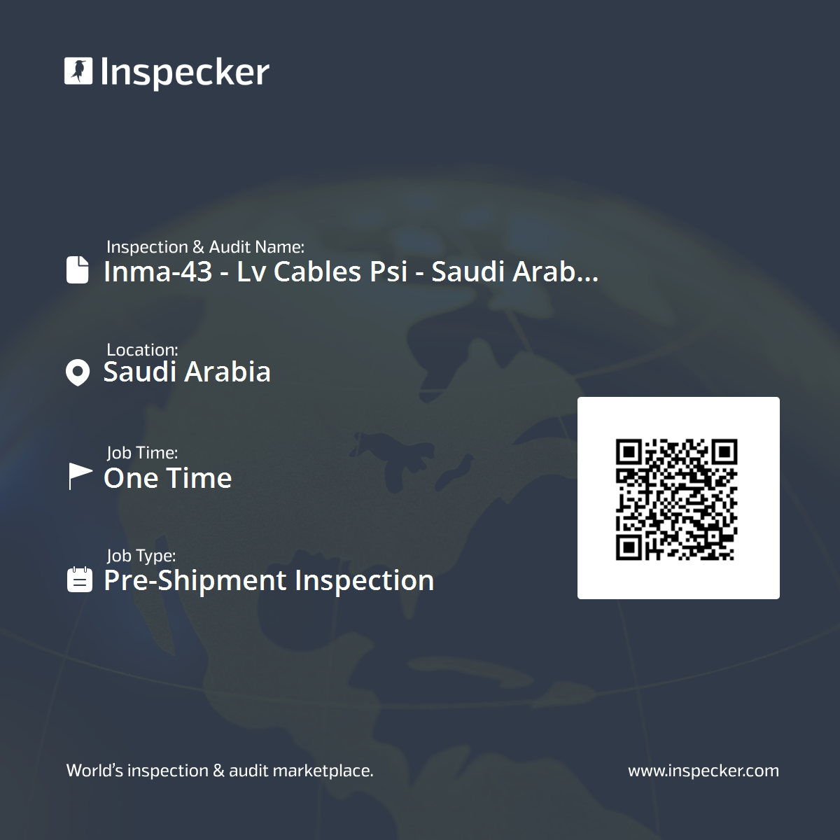 Inma-43 - Lv Cables Psi - Saudi Arabia - Inspection and Audit Marketplace